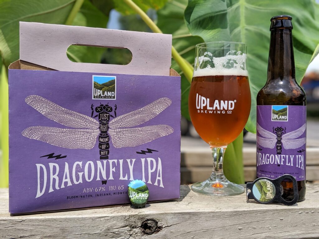 Dragonfly IPA bottle - Upland Brewing Co